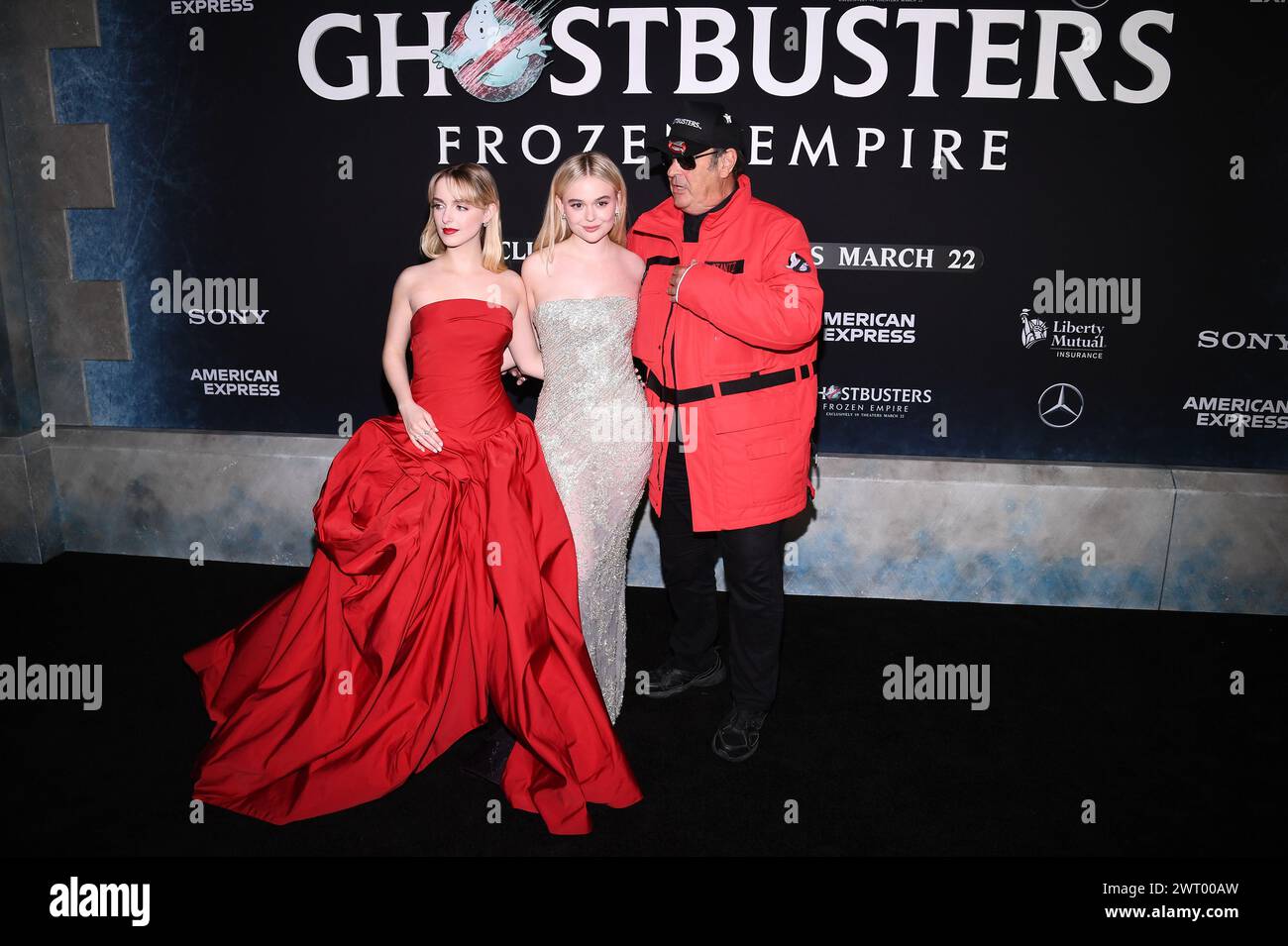 New York, USA. 14th Mar, 2024. (L-R) Emily Alyn Lind, Mckenna Grace and ...