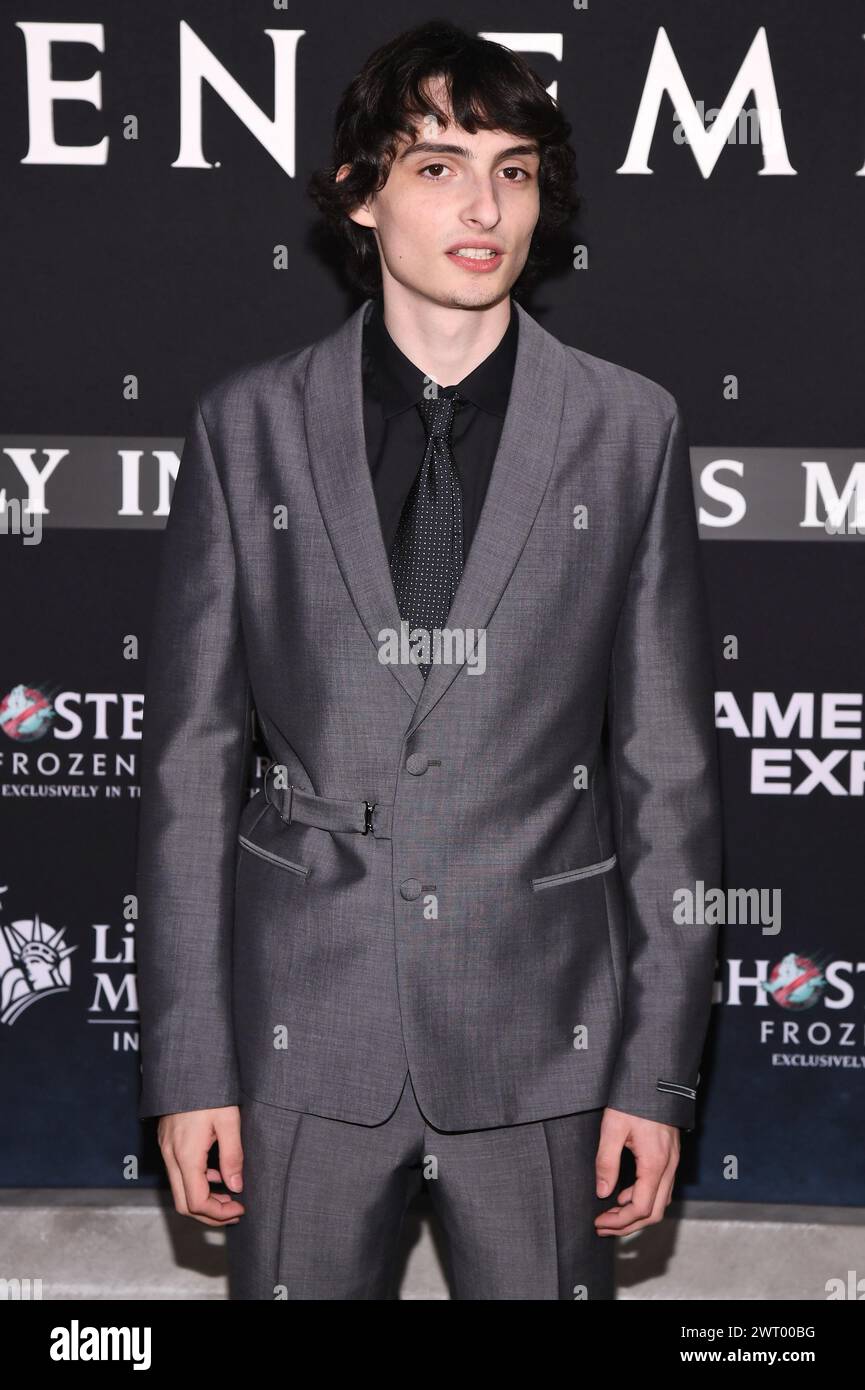 New York, USA. 14th Mar, 2024. Finn Wolfhard attends the premiere of ...