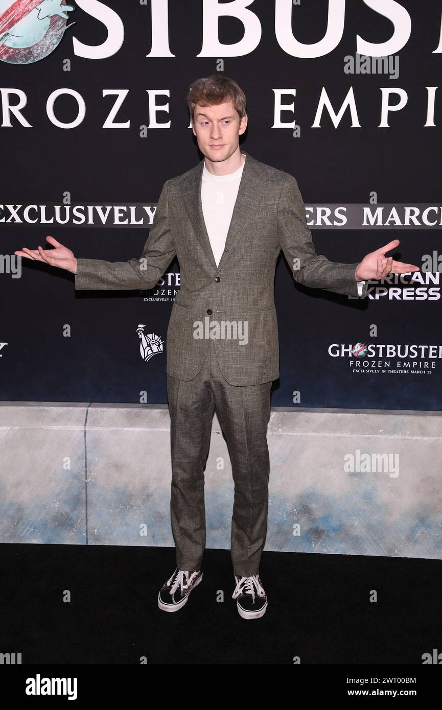 New York, USA. 14th Mar, 2024. James Acaster attends the premiere of ...