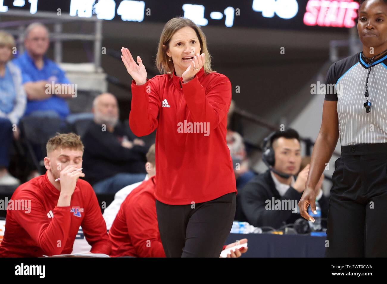 HUNTSVILLE, AL - MARCH 14: Louisiana Tech Lady Techsters head coach ...