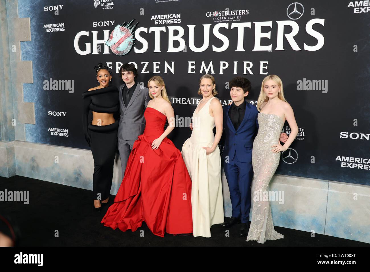 New York City, United States. 14th Mar, 2024. Celeste O'Connor, Finn ...