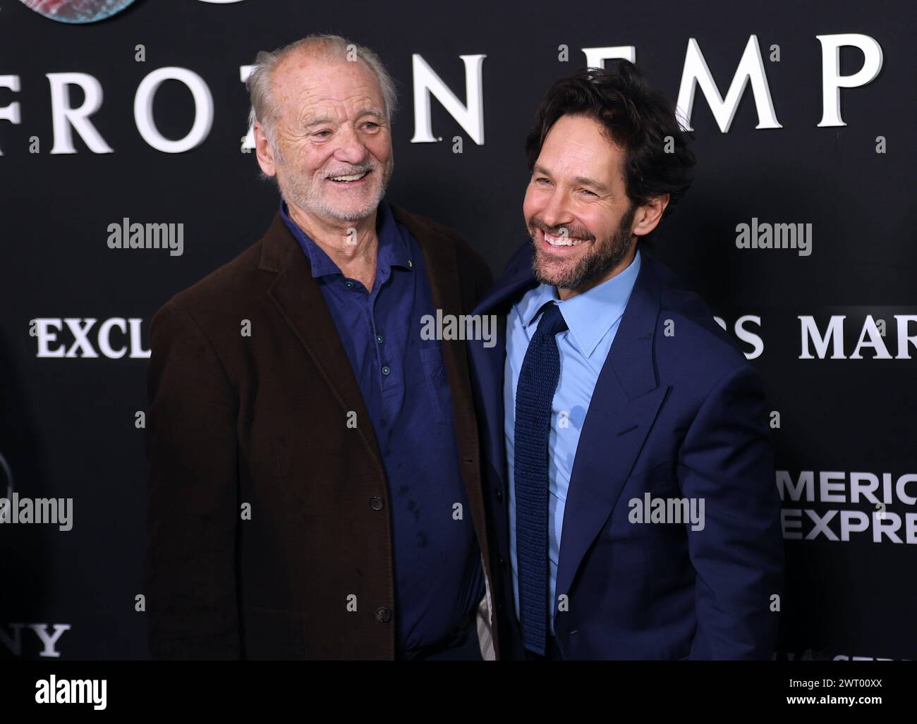 New York City, United States. 14th Mar, 2024. Bill Murray and Paul Rudd ...