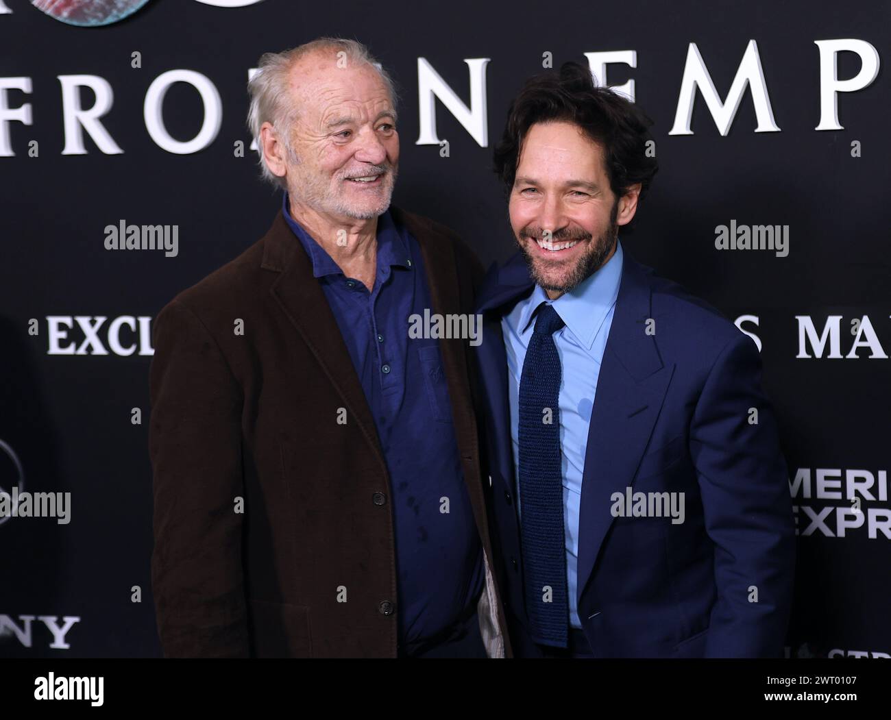 New York City, United States. 14th Mar, 2024. Bill Murray and Paul Rudd ...