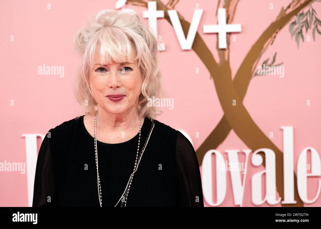 Julia Duffy poses at the premiere of the Apple TV+ series "Palm Royale ...