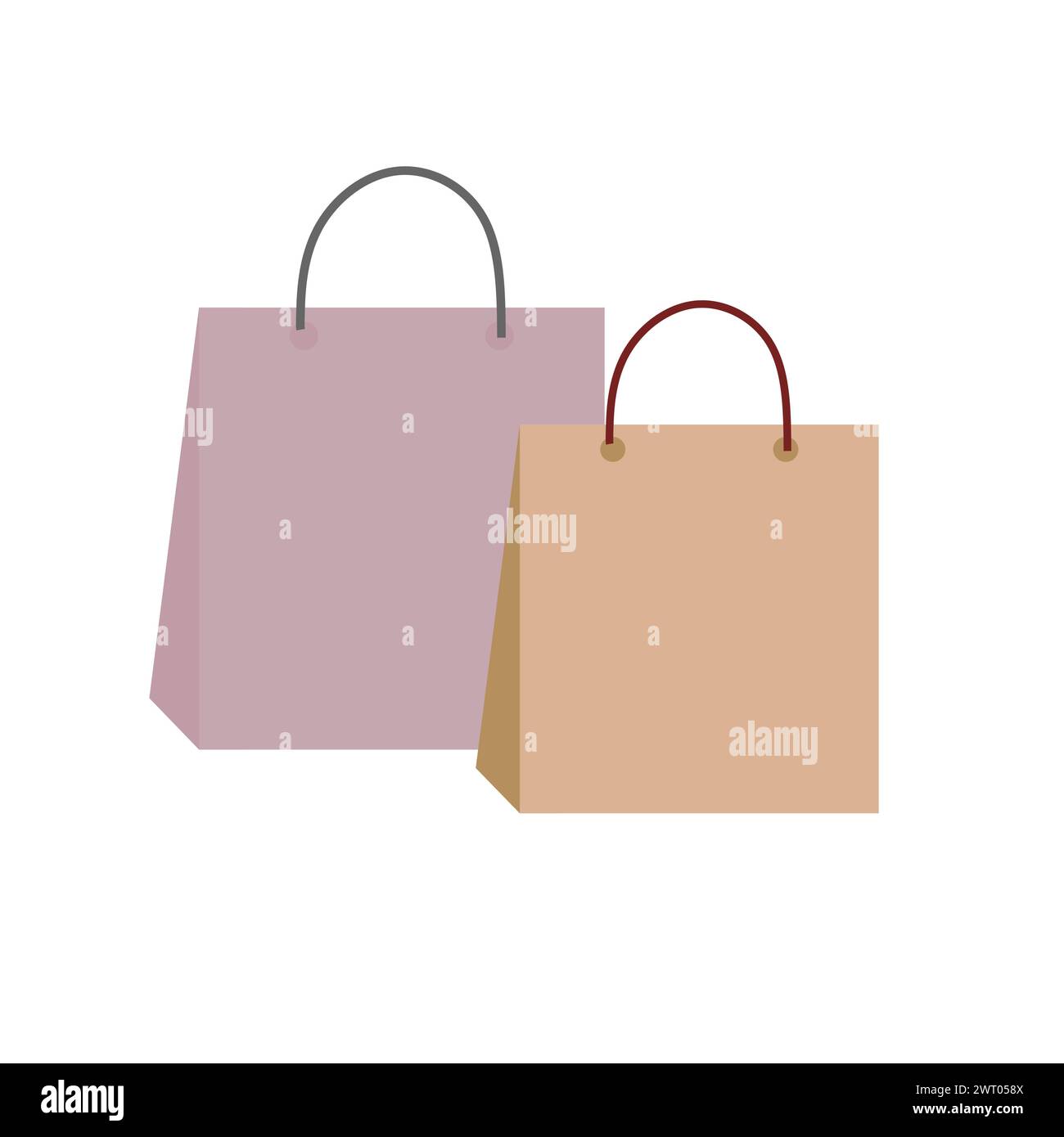 Shopping Bag Clipart Illustration Stock Vector Image & Art - Alamy