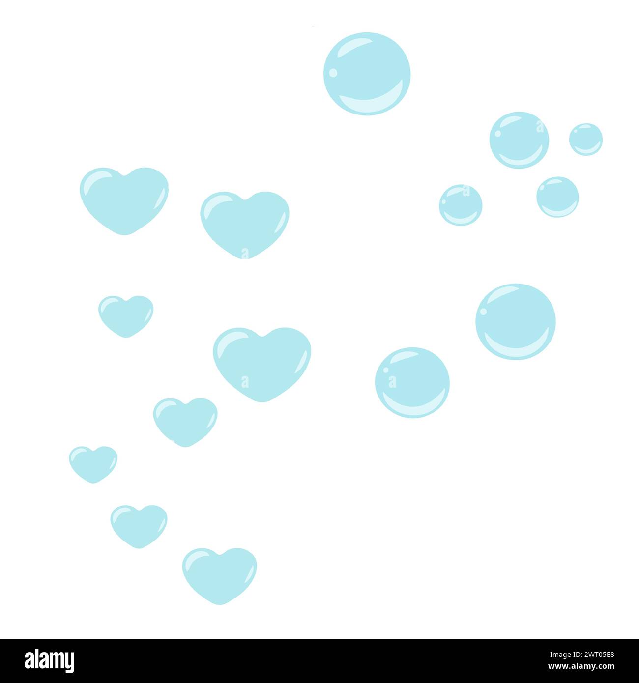 heart shaped bubbles clipart Stock Vector Image & Art - Alamy