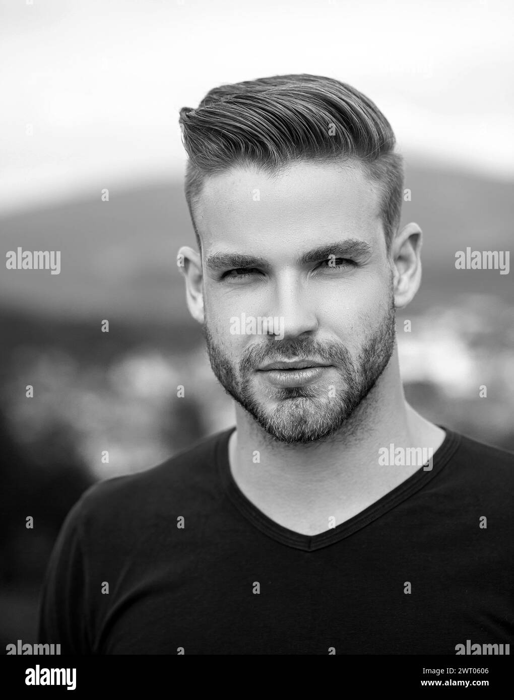 Portrait of handsome man. Fashion style gay guy. Isolated Stock Photo ...
