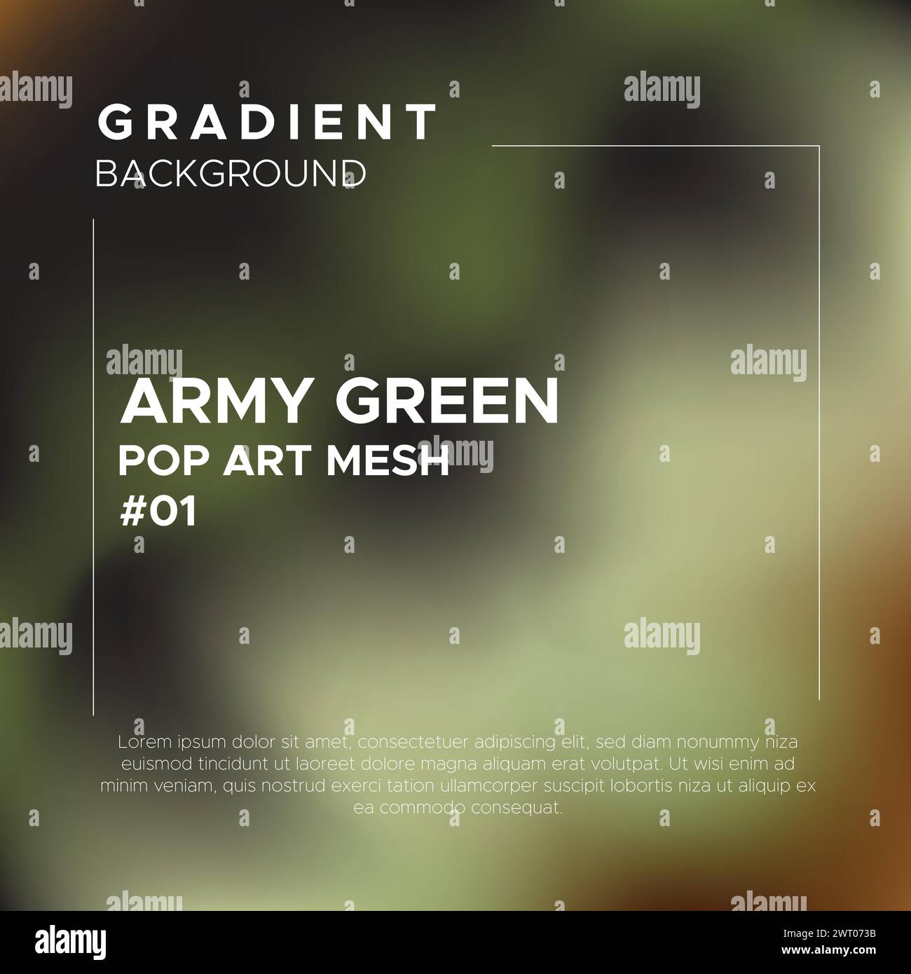Gradient blur army green abstract background Stock Vector Image & Art ...