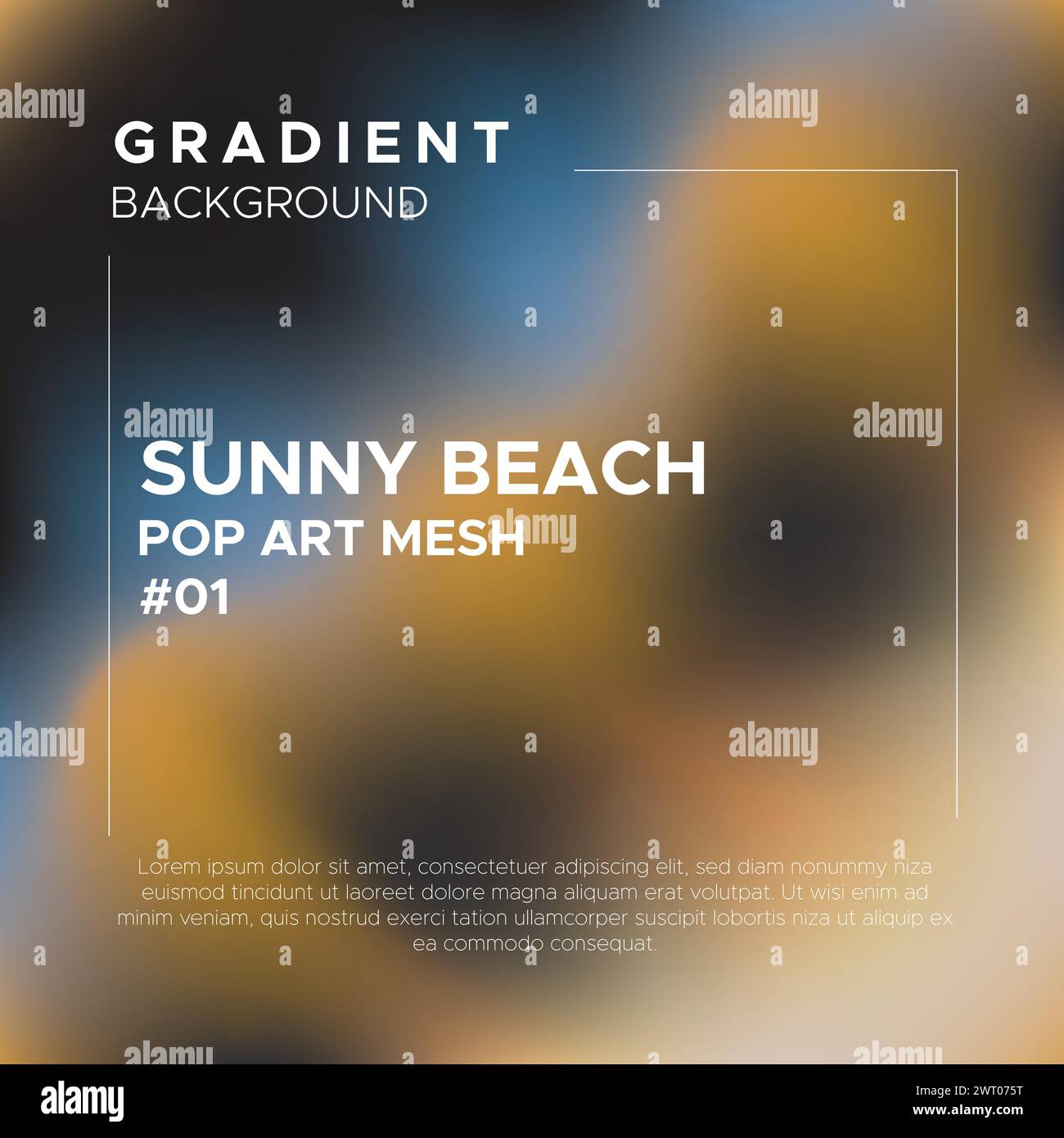 Gradient blur beach tone background. Social media poster gradient ...