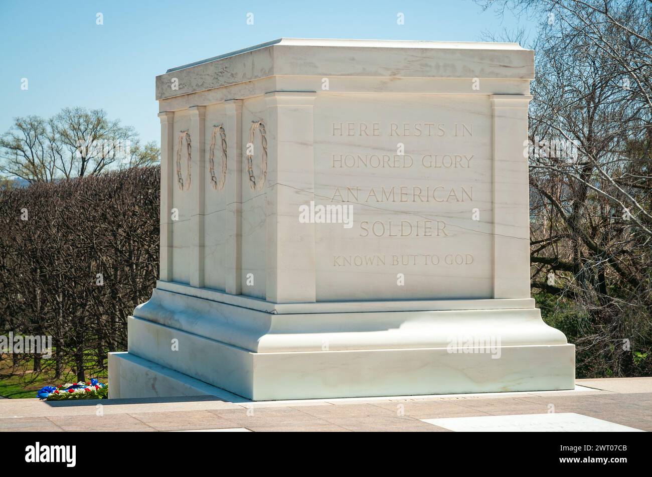 The Tomb of the Unknown Soldier in Arlington National Cemetery in ...