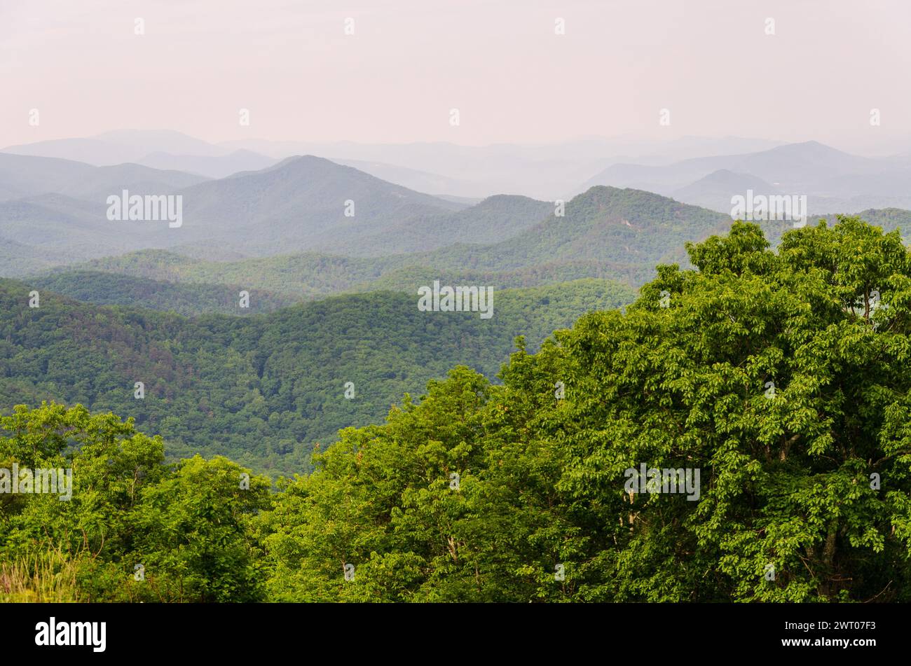 Summer Time Overlook at The Blue Ridge Parkway, National Parkway and ...