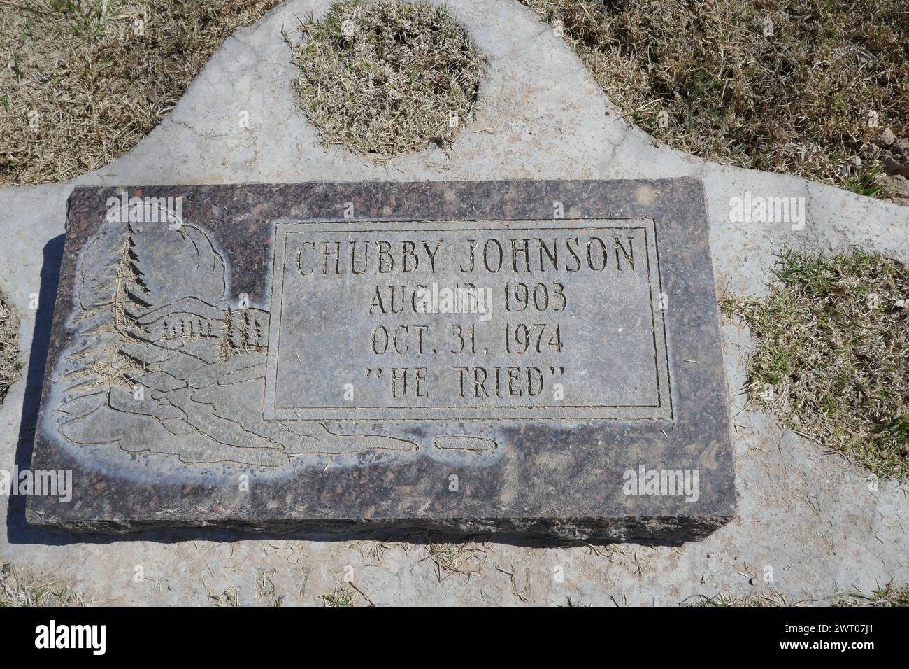 Las Vegas, Nevada, USA 7th March 2024 Actor Chubby Johnson Grave, aka ...
