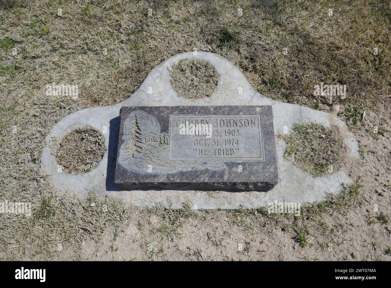 Las Vegas, Nevada, USA 7th March 2024 Actor Chubby Johnson Grave, aka ...