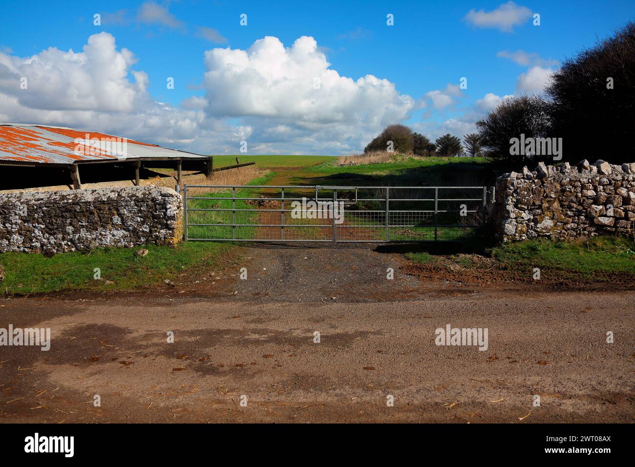 Combine harvester entrance hi-res stock photography and images - Alamy