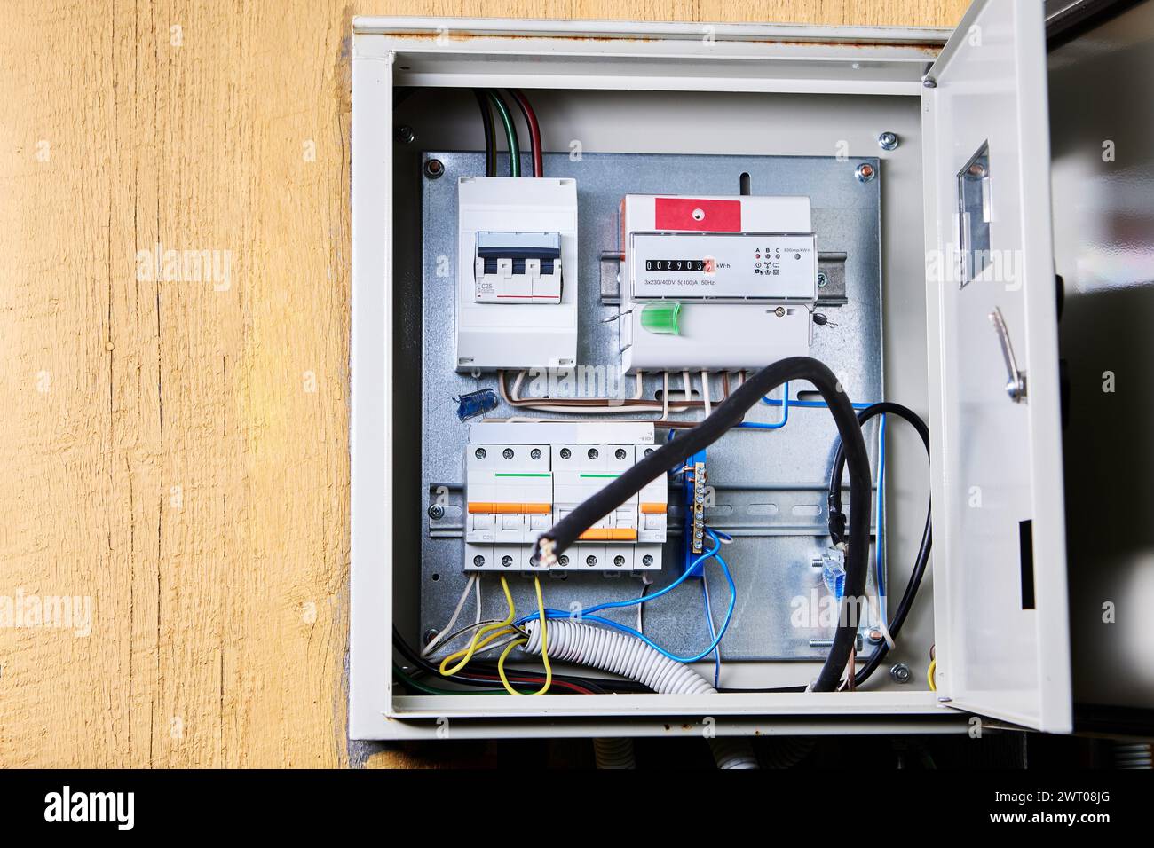 Electrical distribution board circuit breakers hi-res stock photography ...