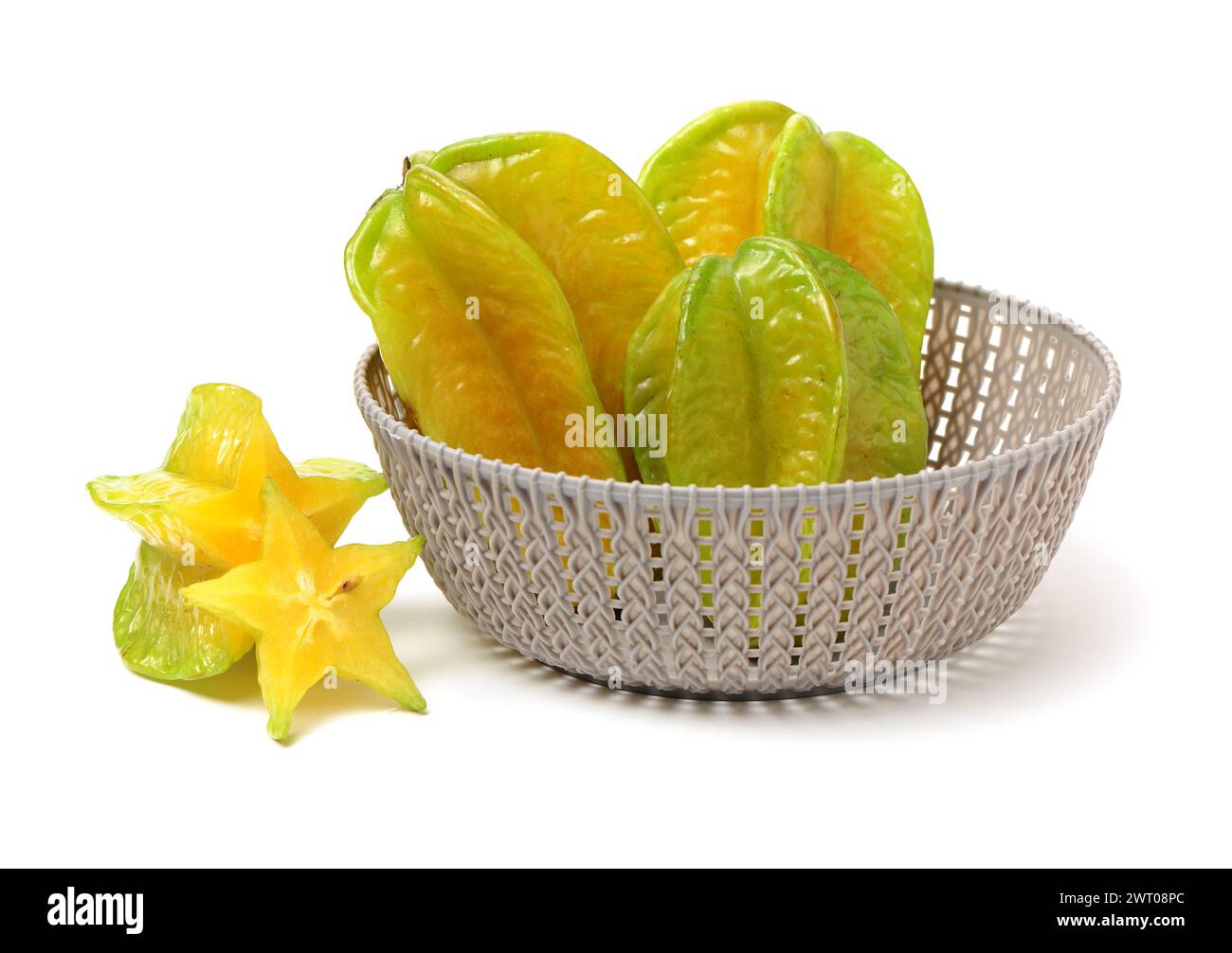 Carambole on a white background Stock Photo - Alamy