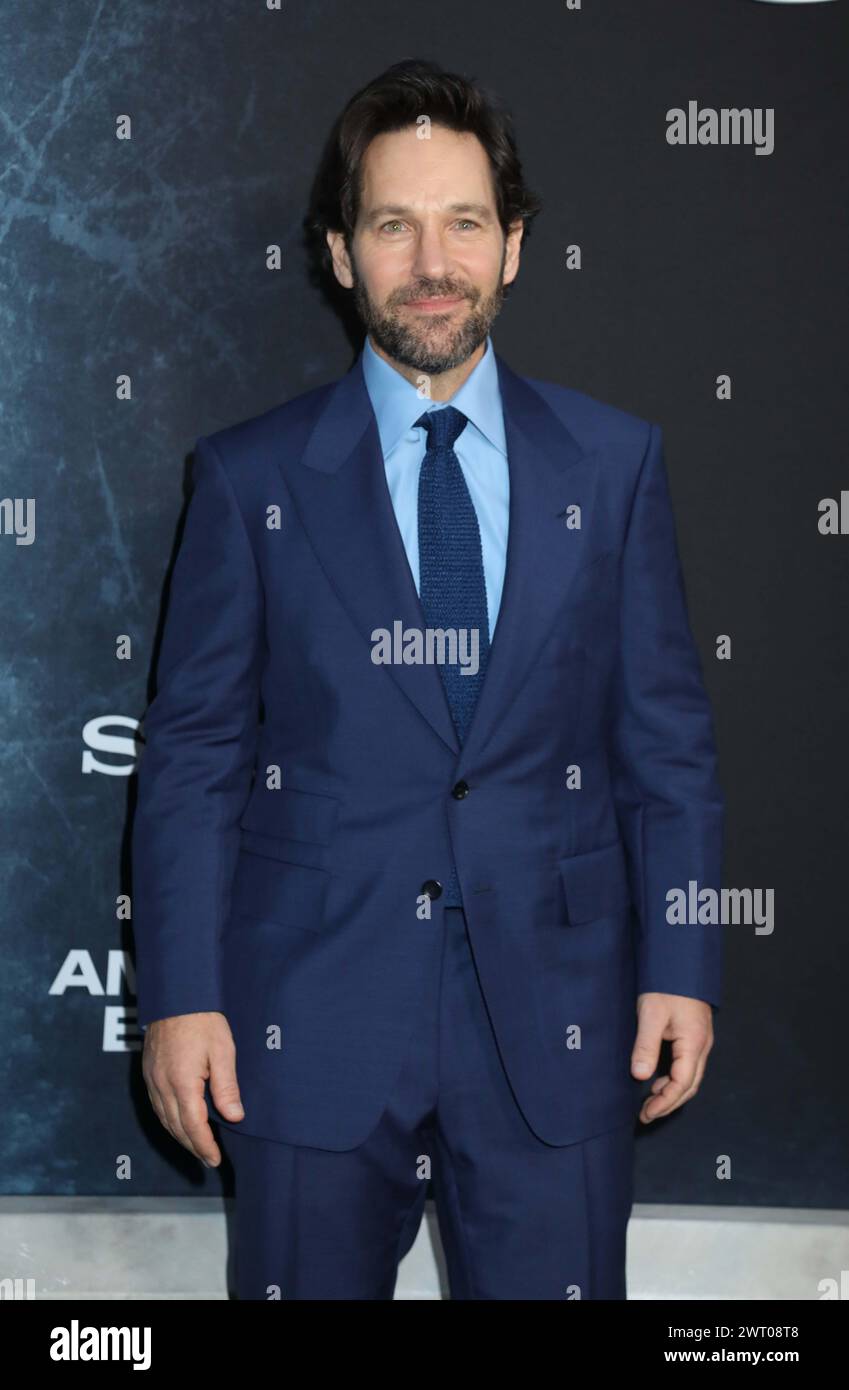 March 14, 2024, New York, New York, USA: Actor PAUL RUDD seen at the ...