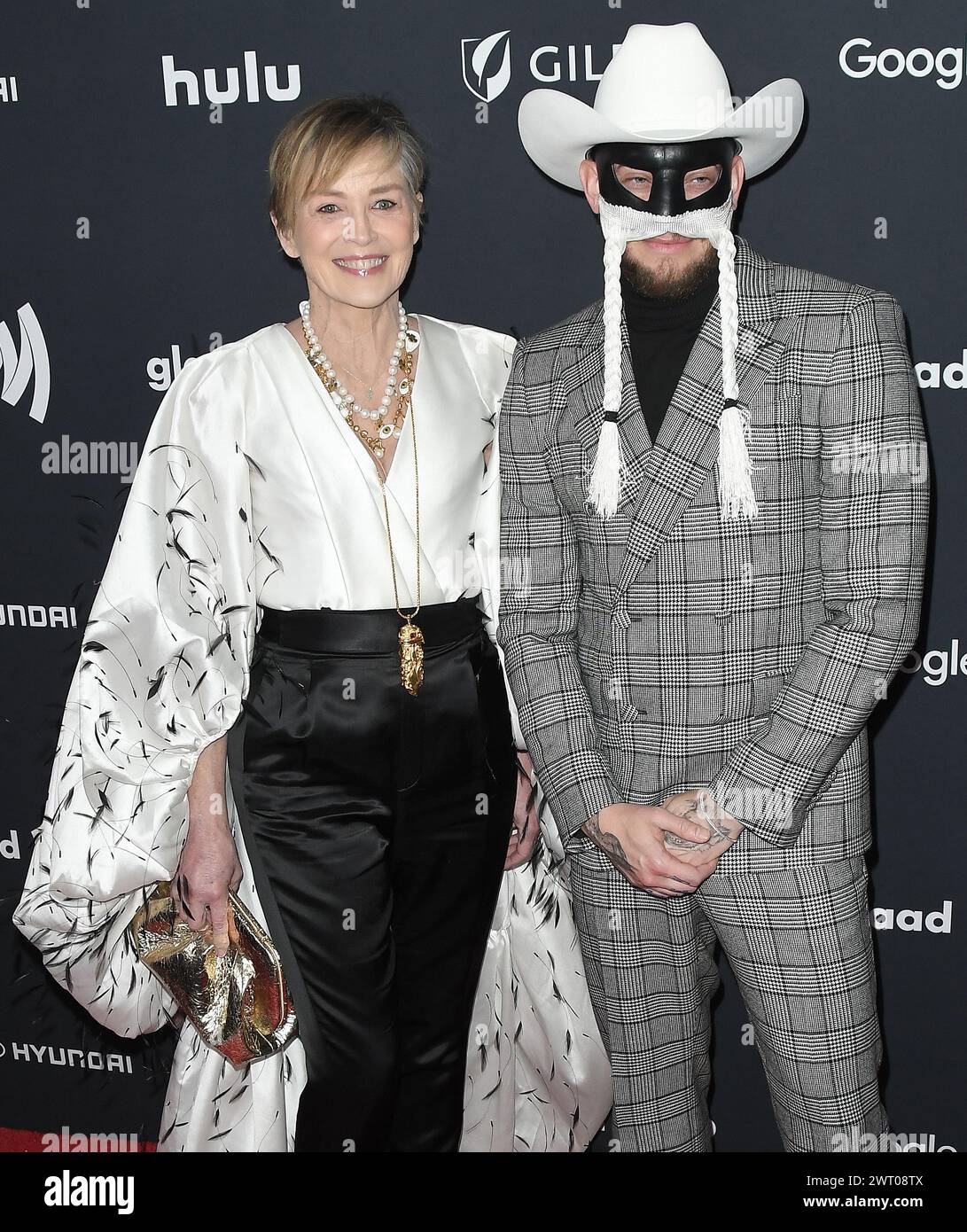 Los Angeles, USA. 14th Mar, 2024. (L-R) Sharon Stone and Orville Peck ...