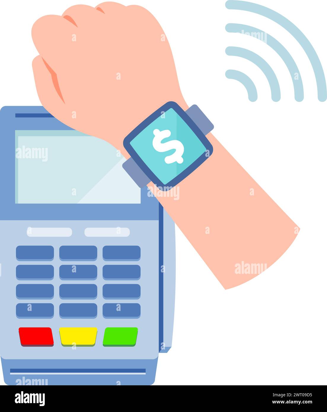 Smartwatch payment multi-IC reader contactless Stock Vector Image & Art ...