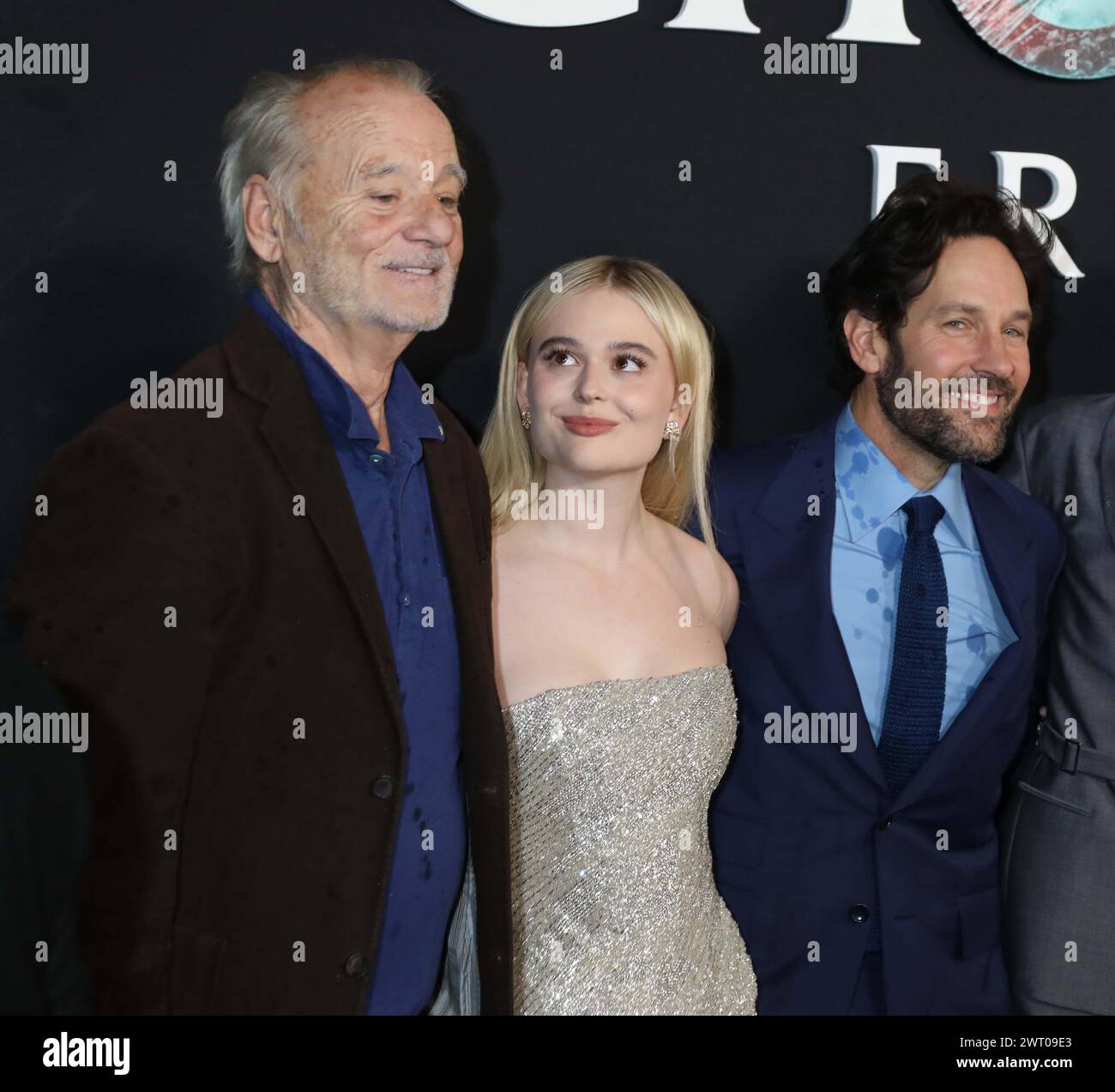 March 14, 2024, New York, New York, USA: Actors BILL MURRAY, EMILY ALYN ...