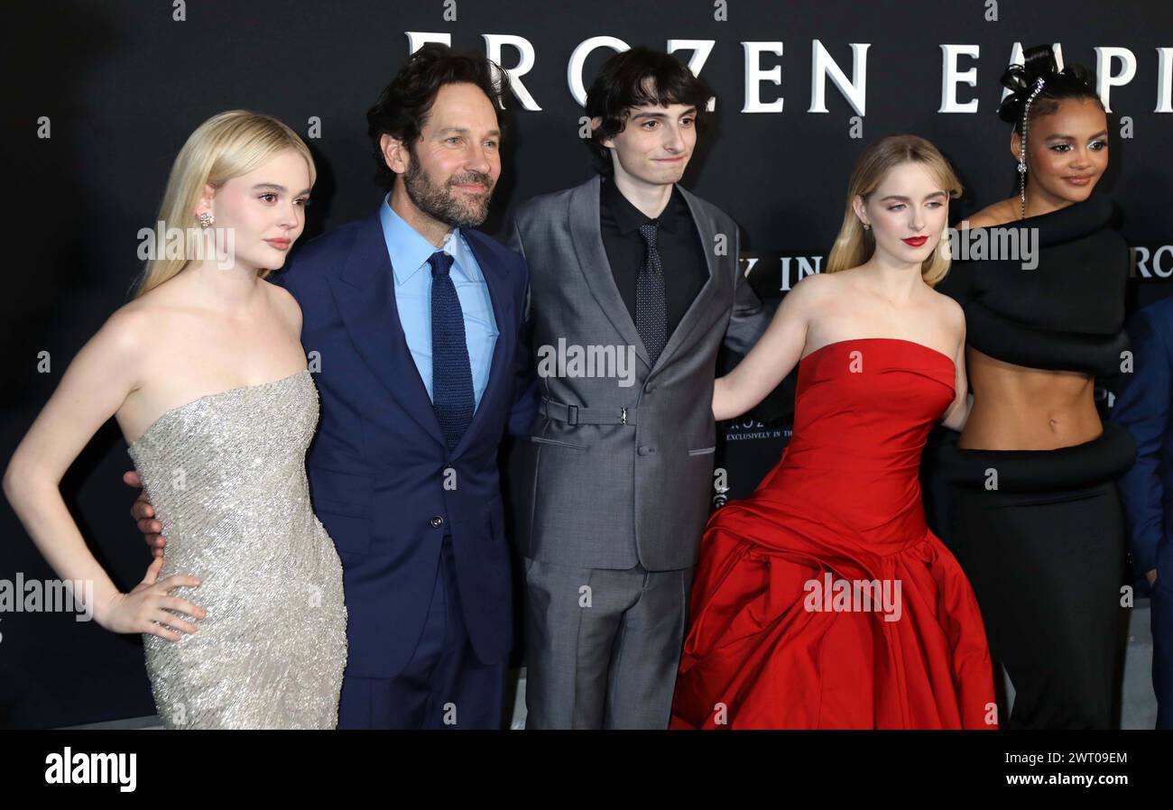 March 14, 2024, New York, New York, USA: Actors EMILY ALYN LIND, PAUL ...