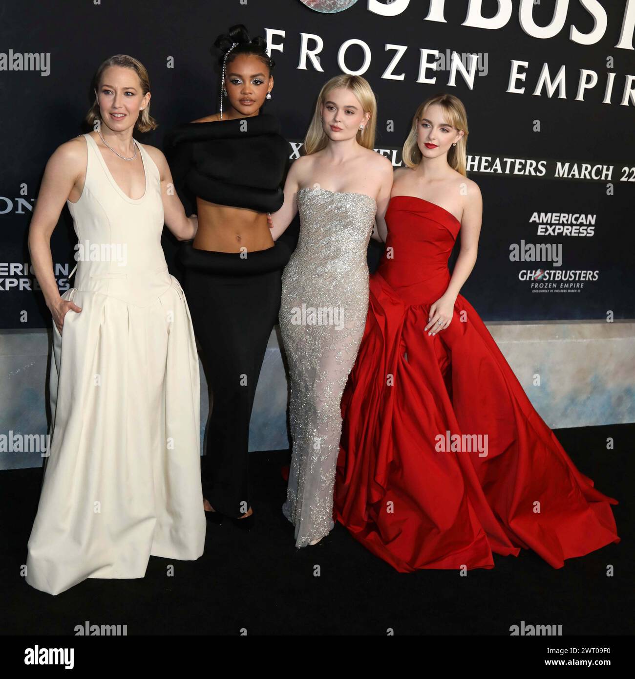 March 14, 2024, New York, New York, USA: Actors CARRIE COON, CELESTE O ...