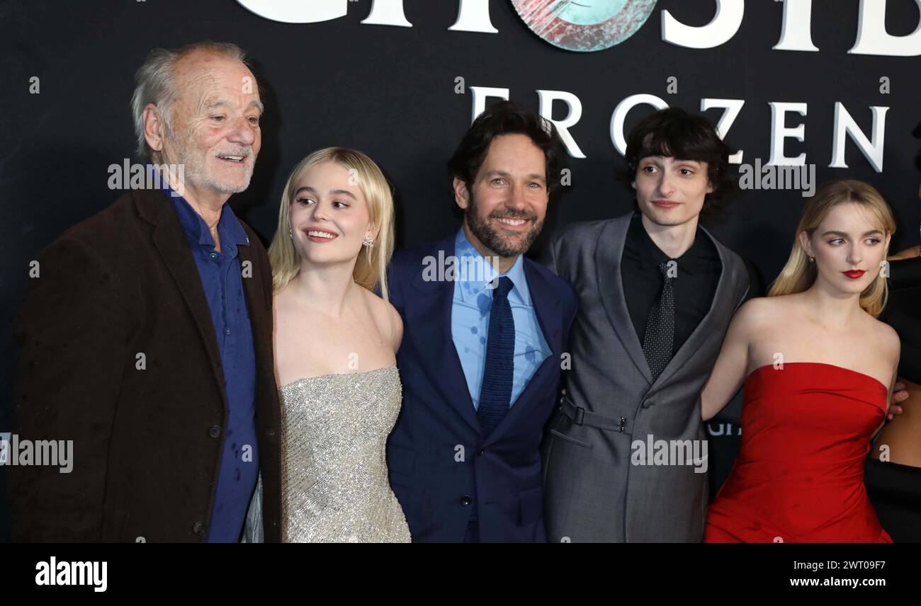 March 14, 2024, New York, New York, USA: Actors BILL MURRAY, EMILY ALYN ...