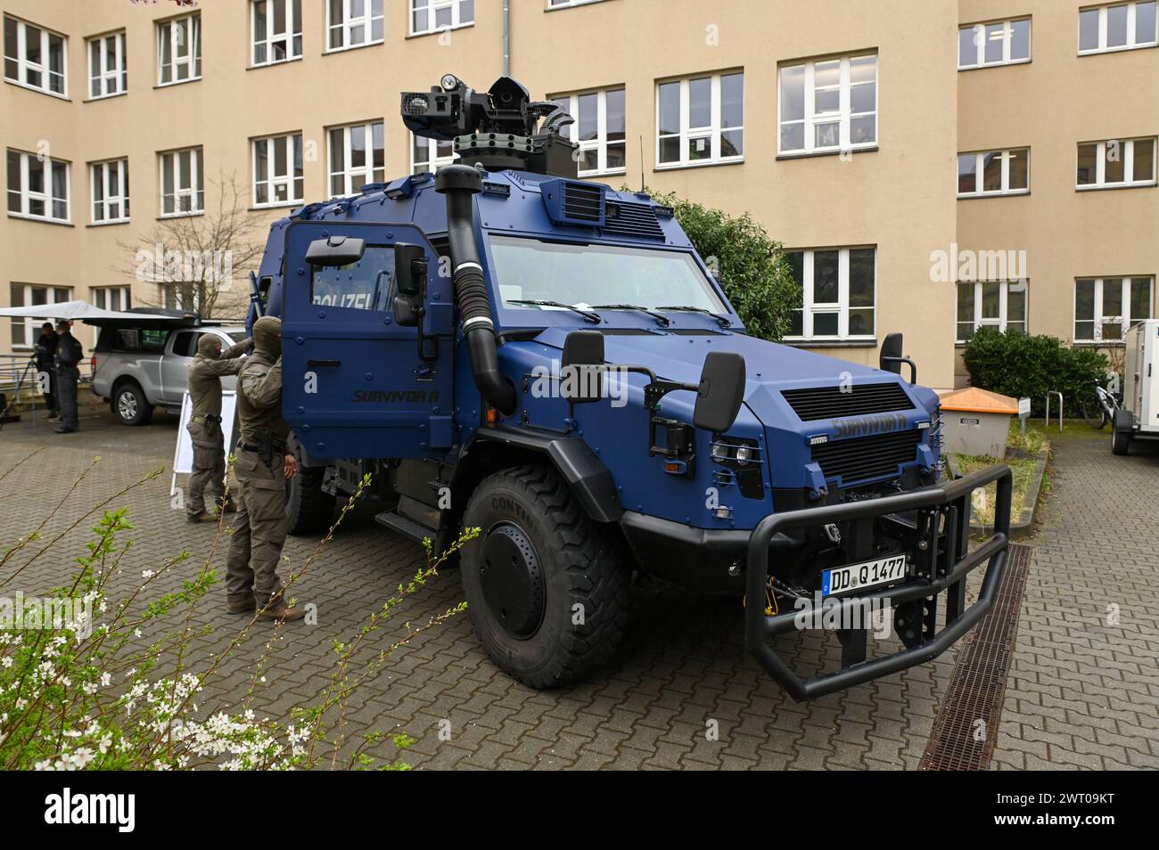 14.03.2024 gegen 10 Uhr Leipzig, Polizeidirektion Dimitroffstraße im ...