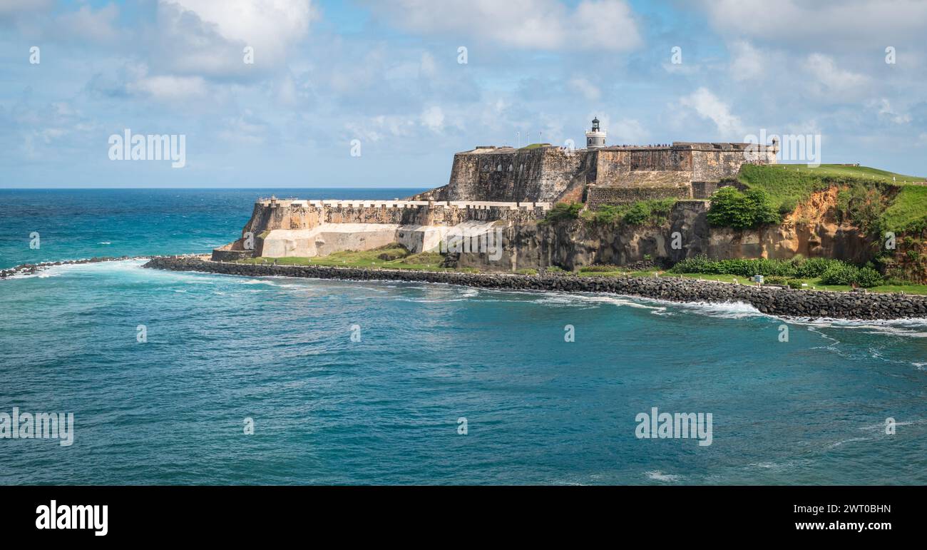 Historic castle in old San Juan, Puerto Rico Stock Photo - Alamy