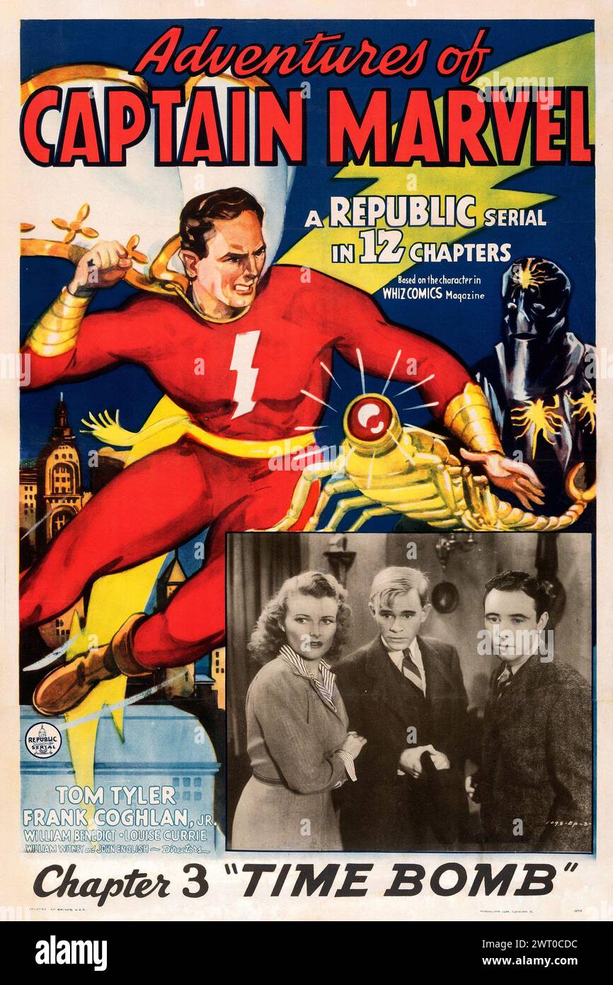Vintage film poster - Adventures of Captain Marvel (Republic, 1941 ...