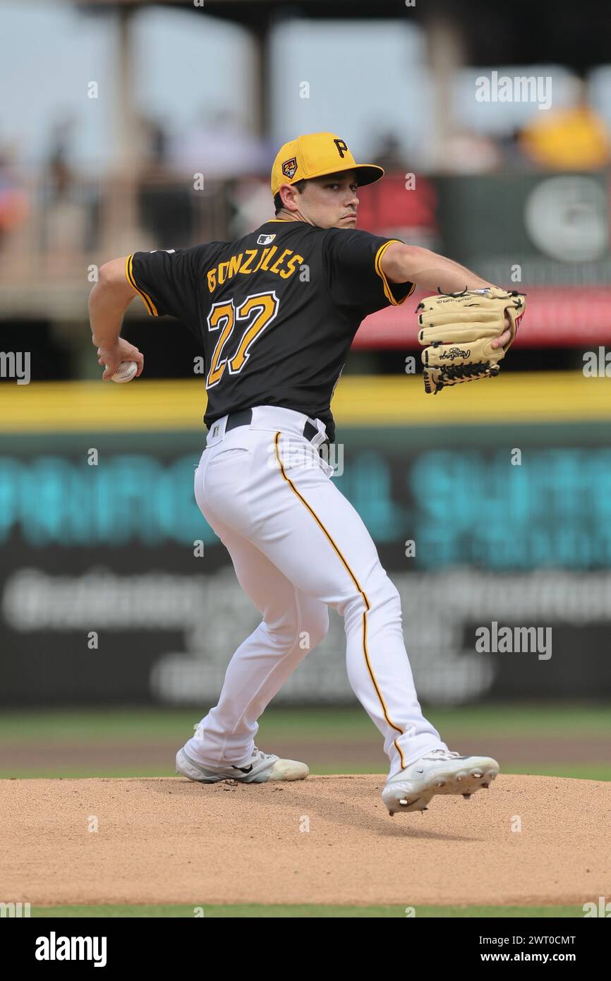 Bradenton, FL: Pittsburgh Pirates starting pitcher Marco Gonzales (27 ...