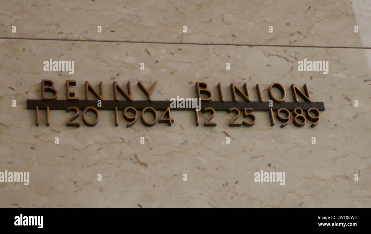 Las Vegas, Nevada, USA 7th March 2024 Casino Magnate Benny Binion Grave ...
