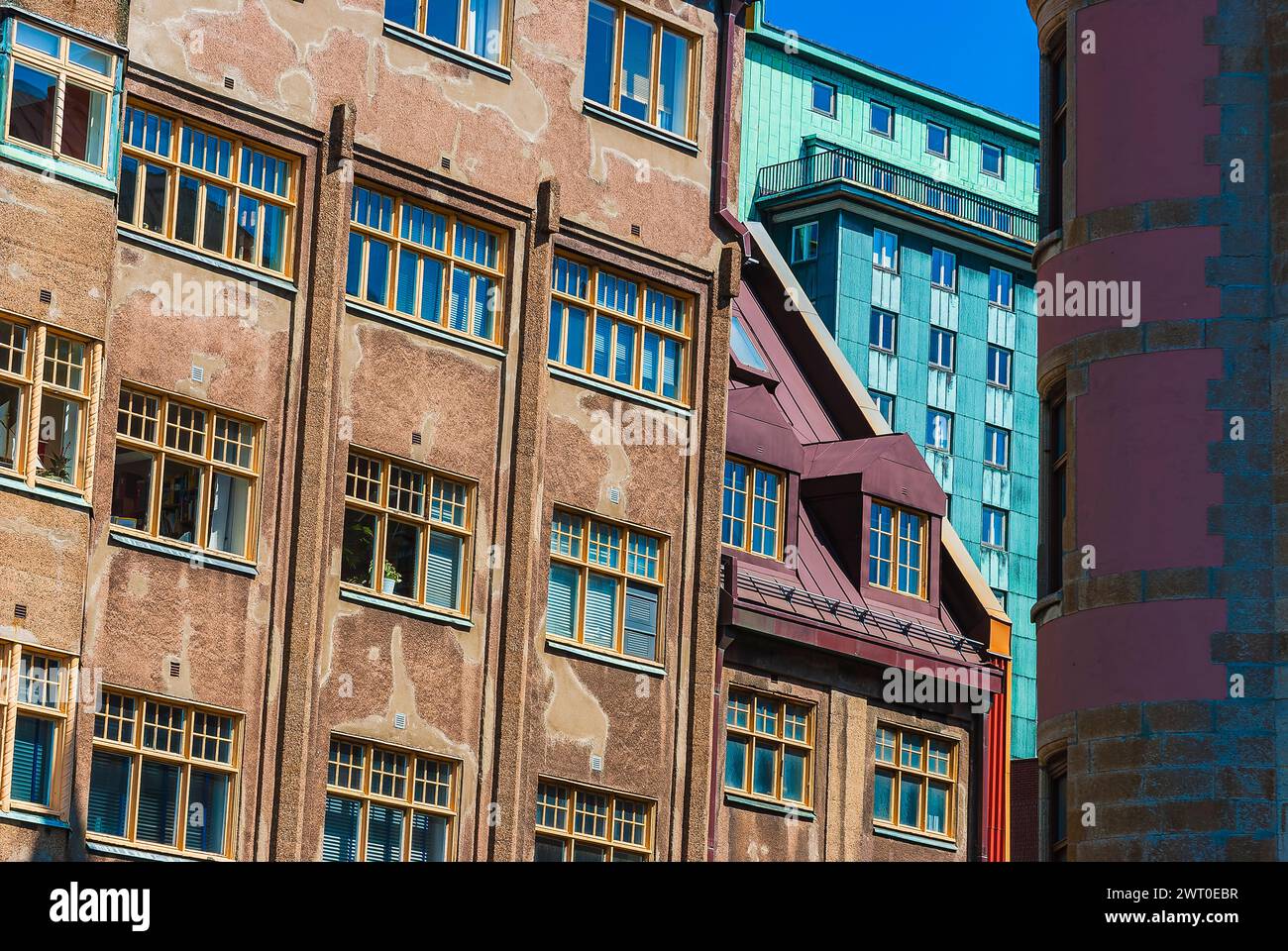 Tall buildings in Gothenburg, Sweden. The architecture is grand Stock ...