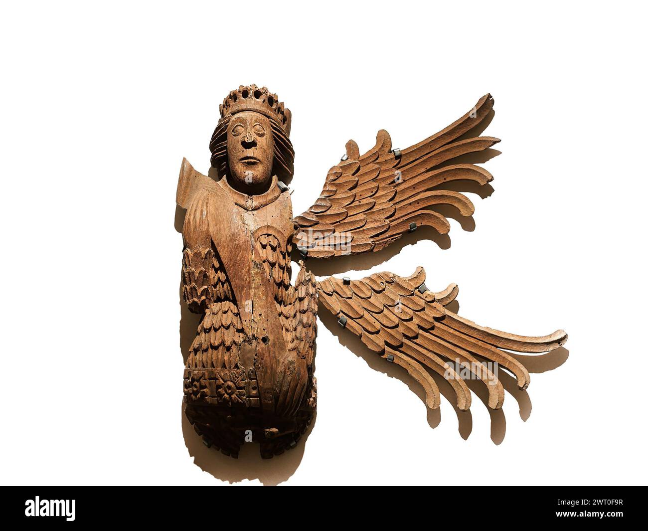 Angel wood carving Cut Out Stock Images & Pictures - Alamy
