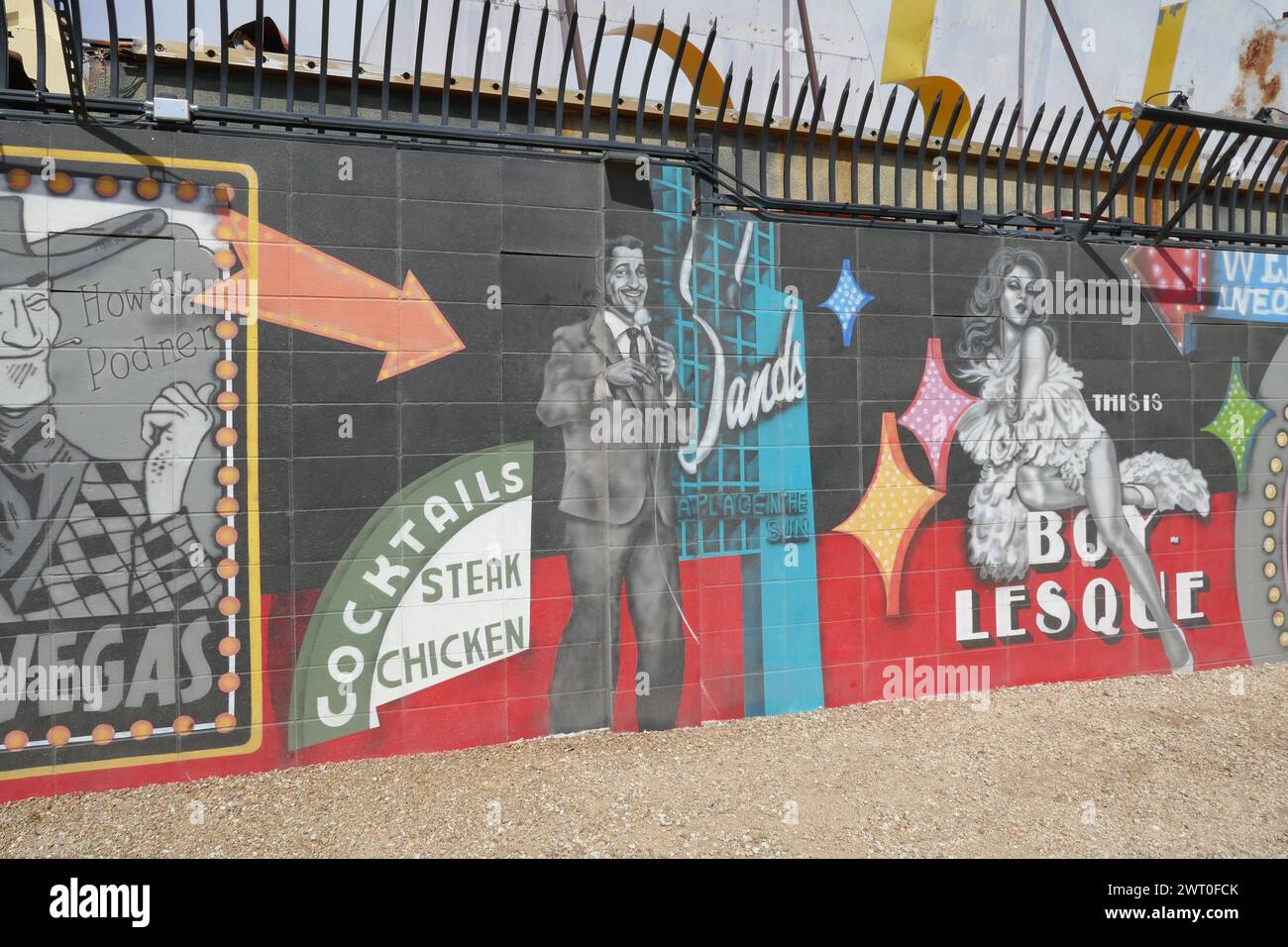 Las Vegas, Nevada, USA 7th March 2024 Sammy Davis Jr. Mural at The Neon ...