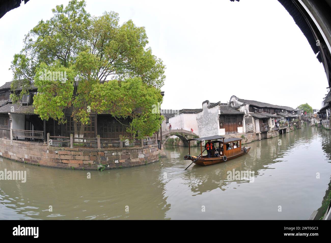 Wuzhen old village and canal landscape, Zhejiang, China Stock Photo - Alamy