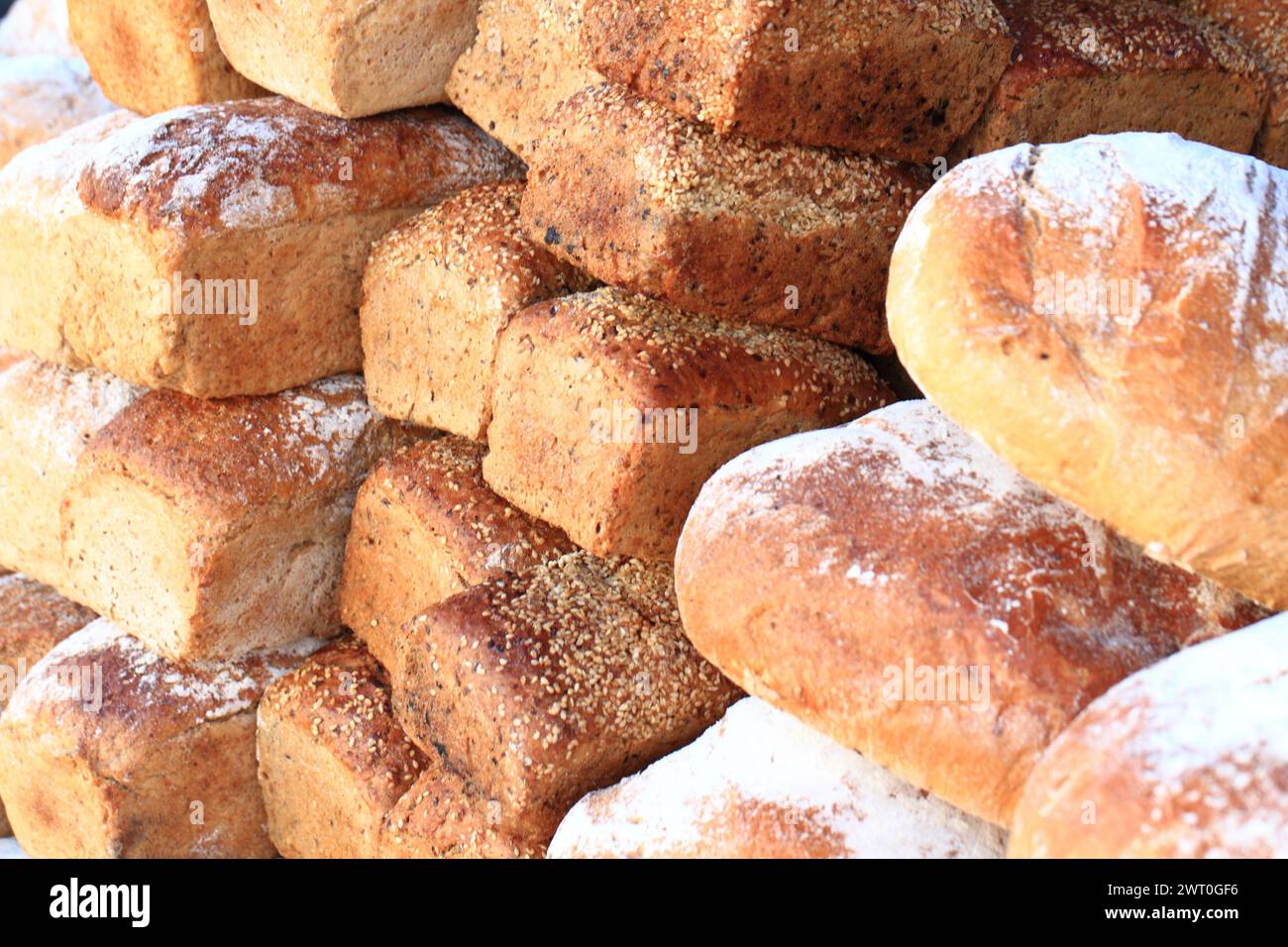 fresh czech bread as natural food background Stock Photo - Alamy