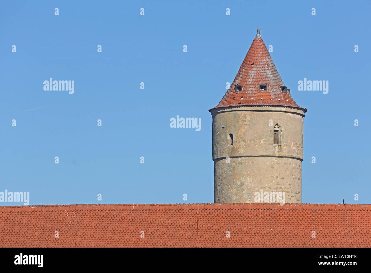 Dreikoenigsturm, round defence defence tower as part of the historic ...