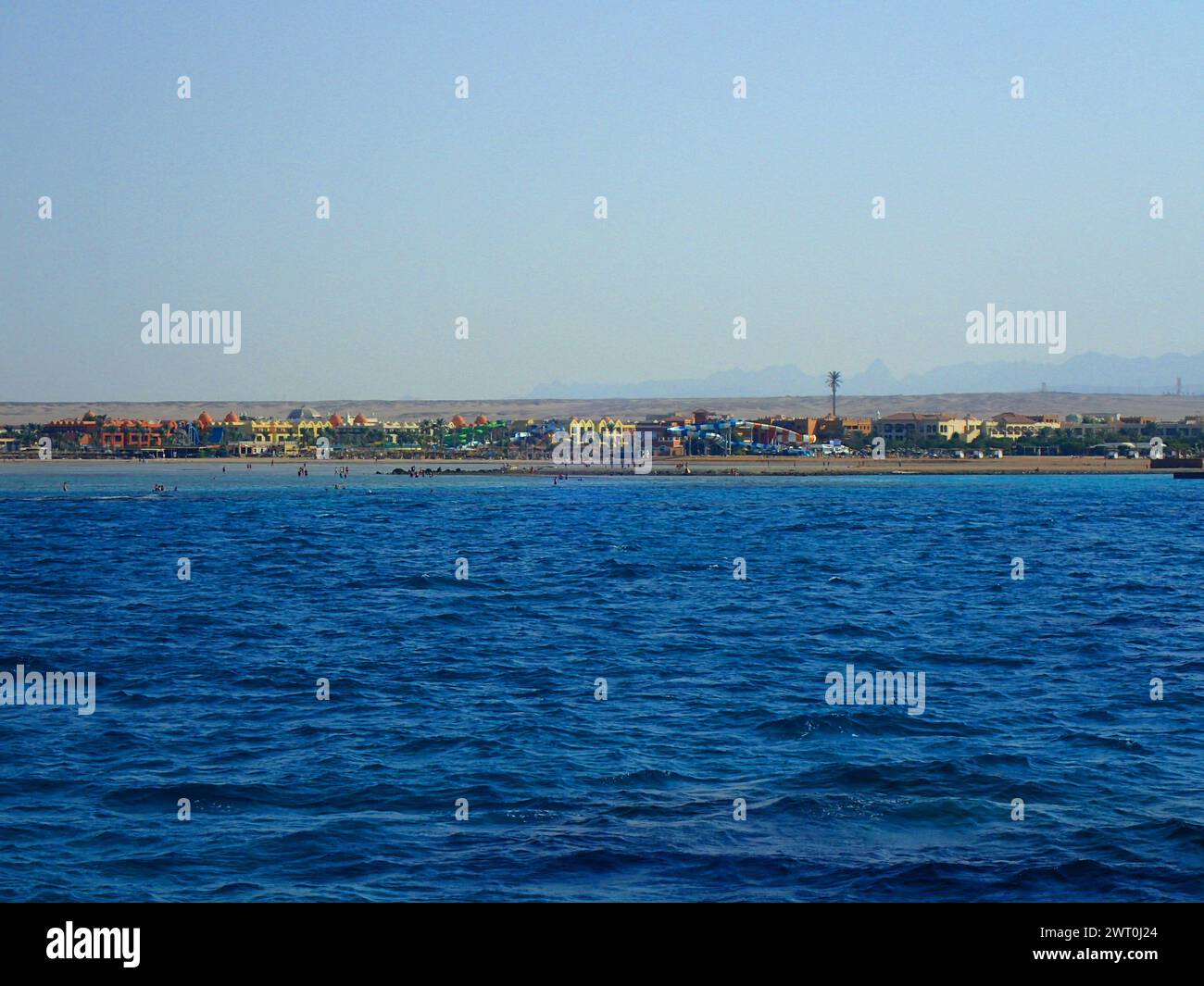 view from sea boat in Egypt red sea Stock Photo - Alamy