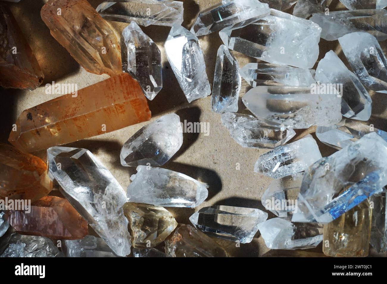 white crystal mineral texture as nice background Stock Photo - Alamy