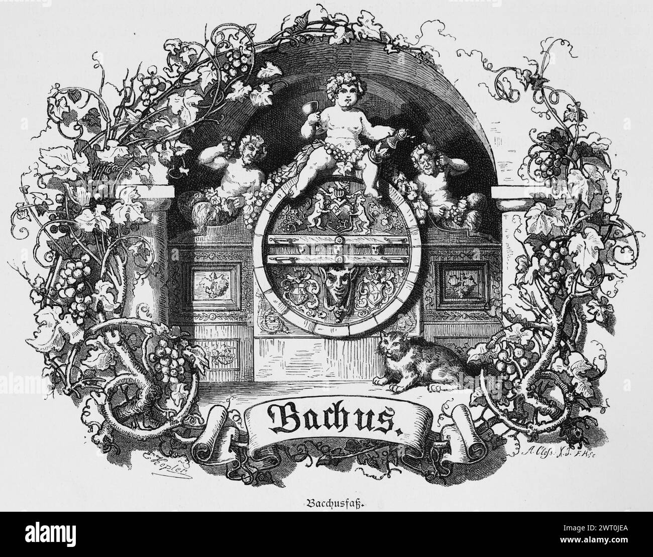 Bacchus barrel Black and White Stock Photos & Images - Alamy