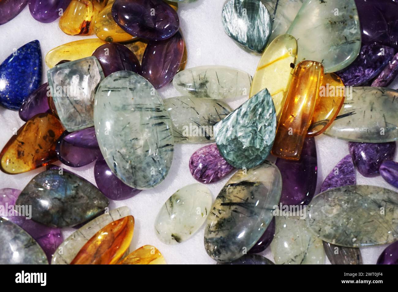 color minerals and gems texture as very nice natural background Stock ...