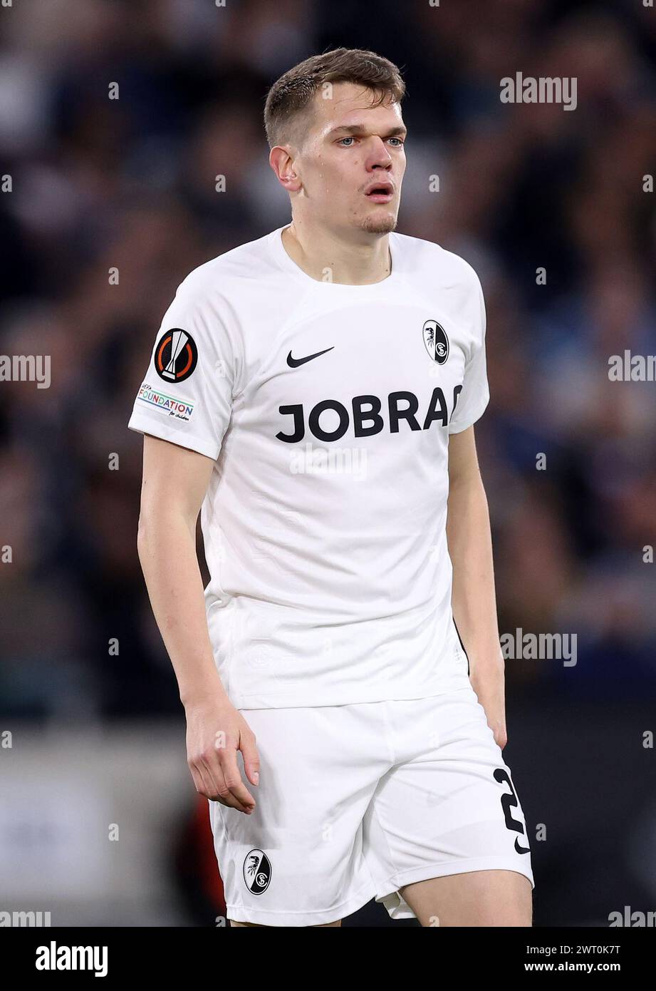 London, UK. 14th Mar, 2024. SC Freiburg's Matthias Ginter during the ...