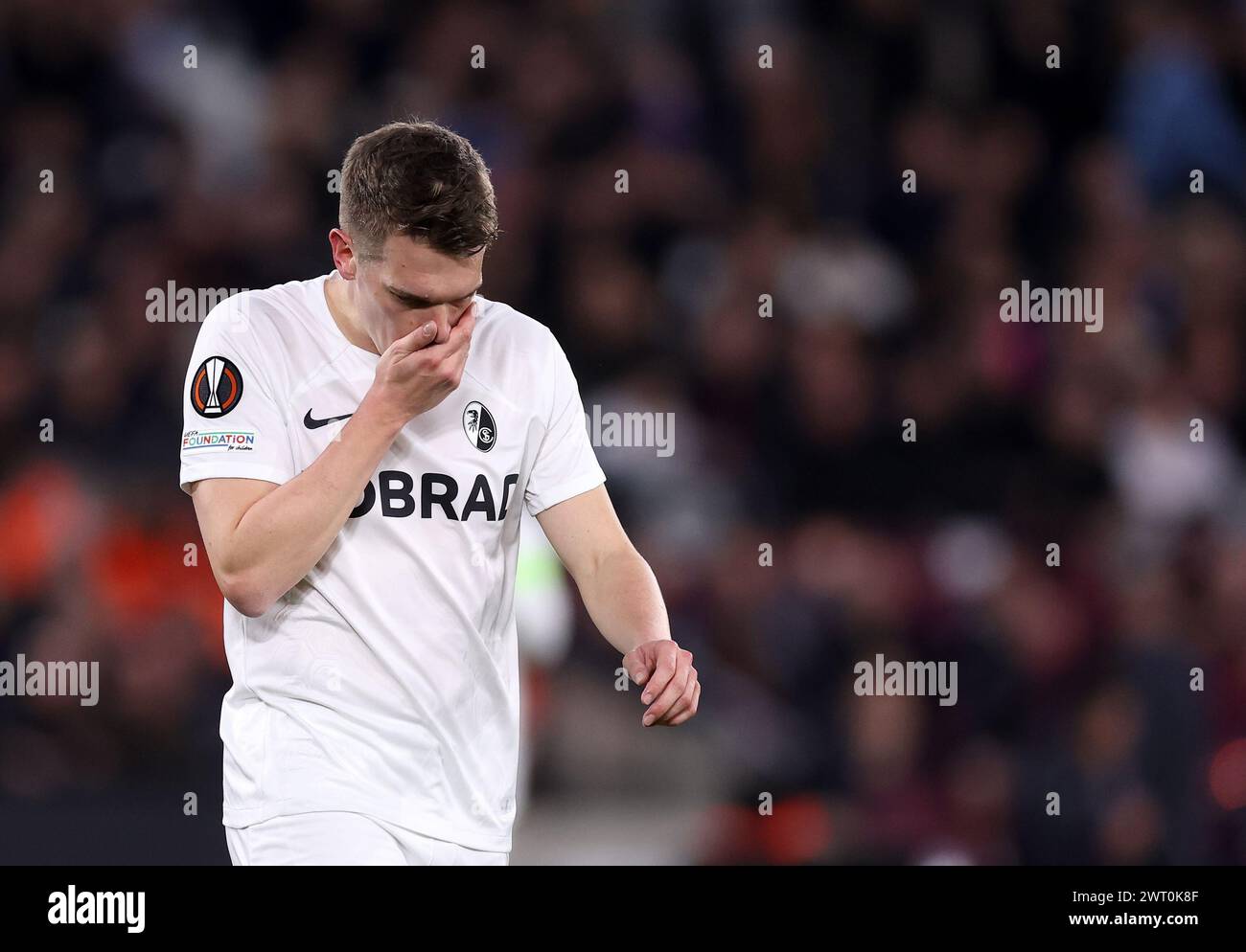 London, UK. 14th Mar, 2024. SC Freiburg's Matthias Ginter during the ...