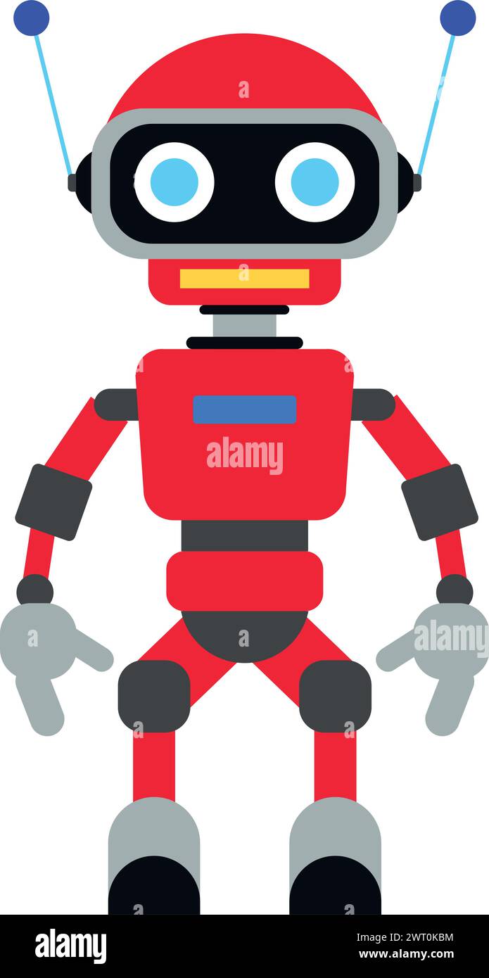Futuristic humanoid robot in Cut Out Stock Images & Pictures - Alamy