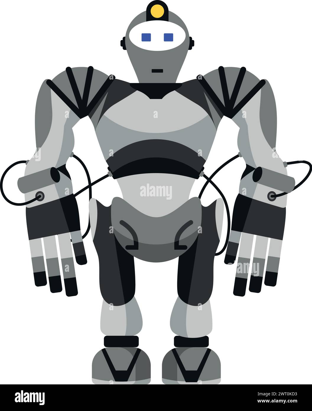 Humanoid robot cyborg in Stock Vector Images - Alamy
