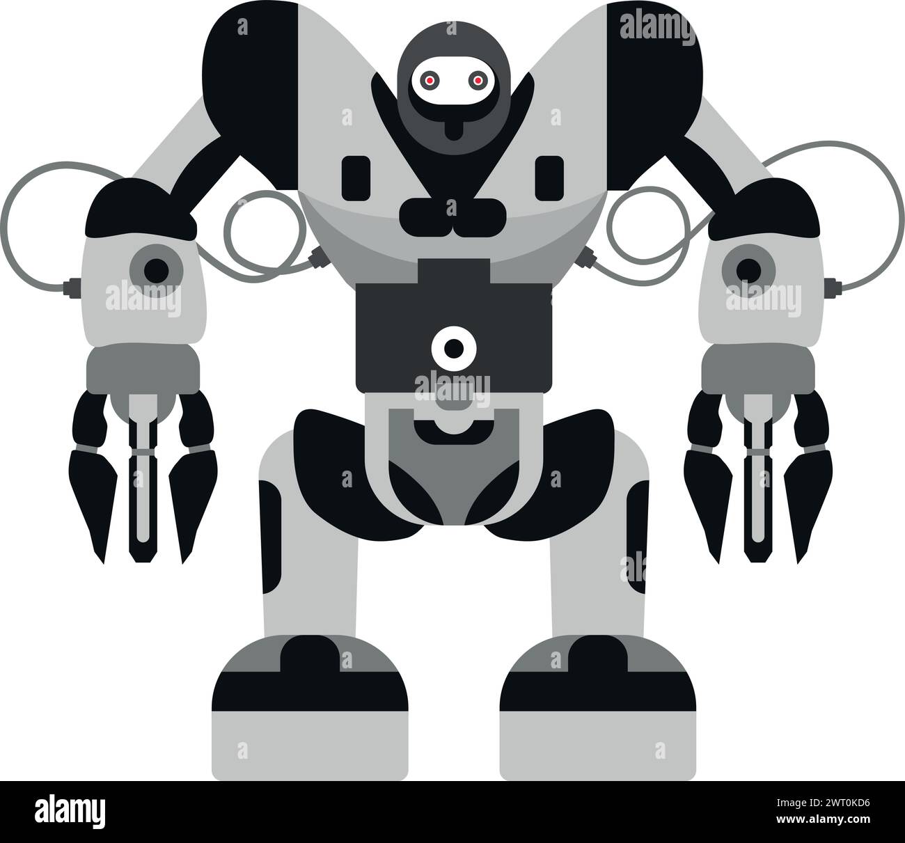 Humanoid robot cyborg in Stock Vector Images - Alamy