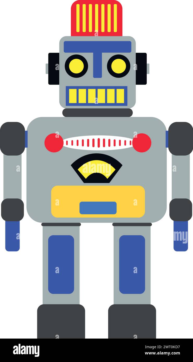 Illustration robot icon in Stock Vector Images - Alamy