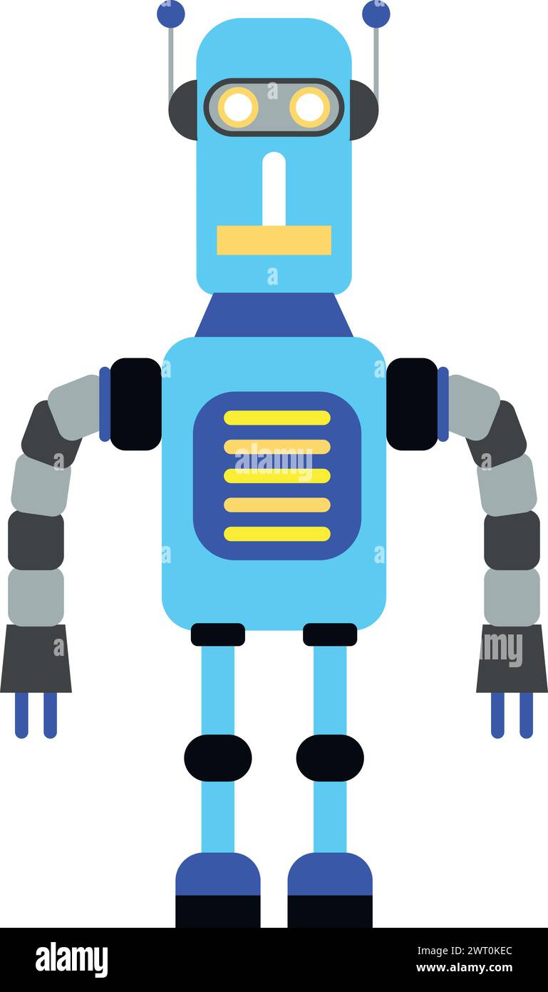 Futuristic humanoid robot in Cut Out Stock Images & Pictures - Alamy