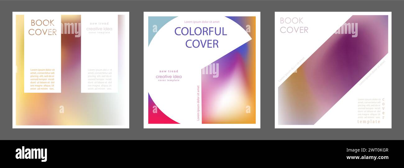 Colorful gradient. Template for the cover, poster, banner and print ...